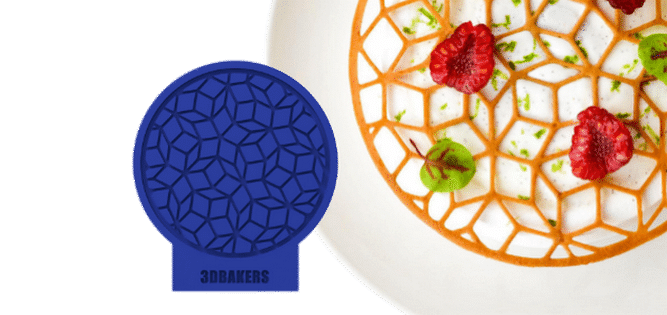 3D food printing moulds, stencils, sleeves